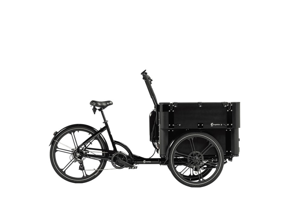 Cargobike Delight Kindergarten lådcykel el – Rymlig barnlåda i ...