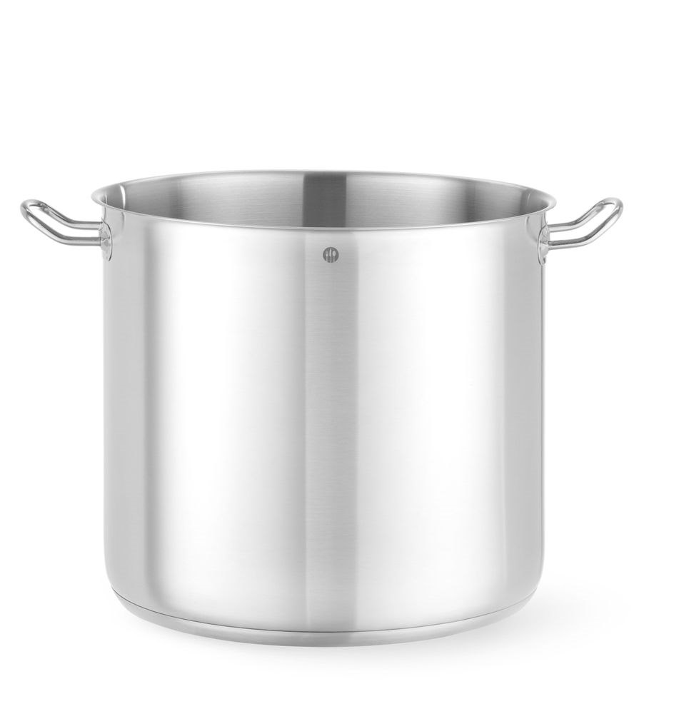 Gryta Kitchen Line, hög, lock, 21 l i stål | HENDI