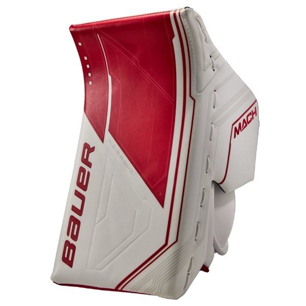 Bauer Blocker Supreme Mach SR White/Red - Hockey Store