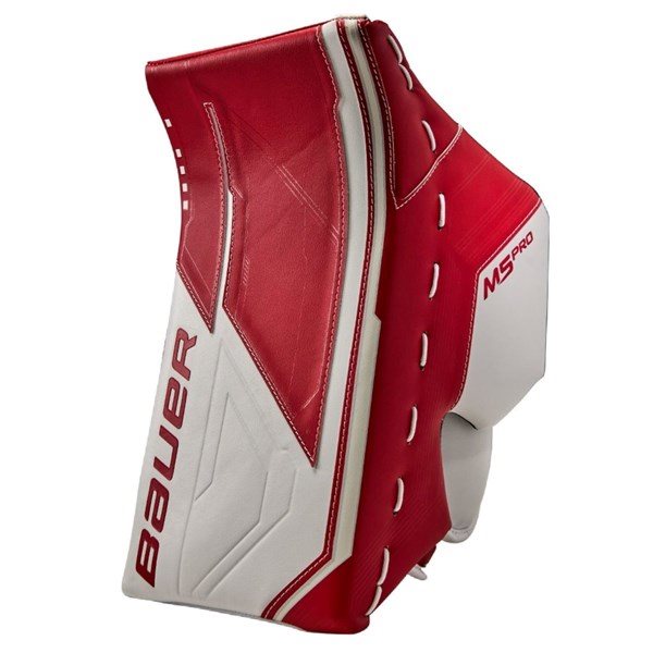 Bauer Blocker Supreme M5 Pro INT White/Red - Hockey Store