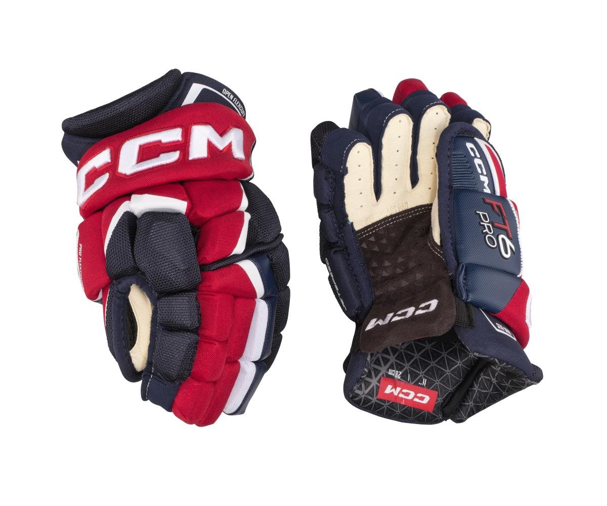 CCM Hanskat Jetspeed FT6 Pro Jr Navy/Red/White - HockeyStore