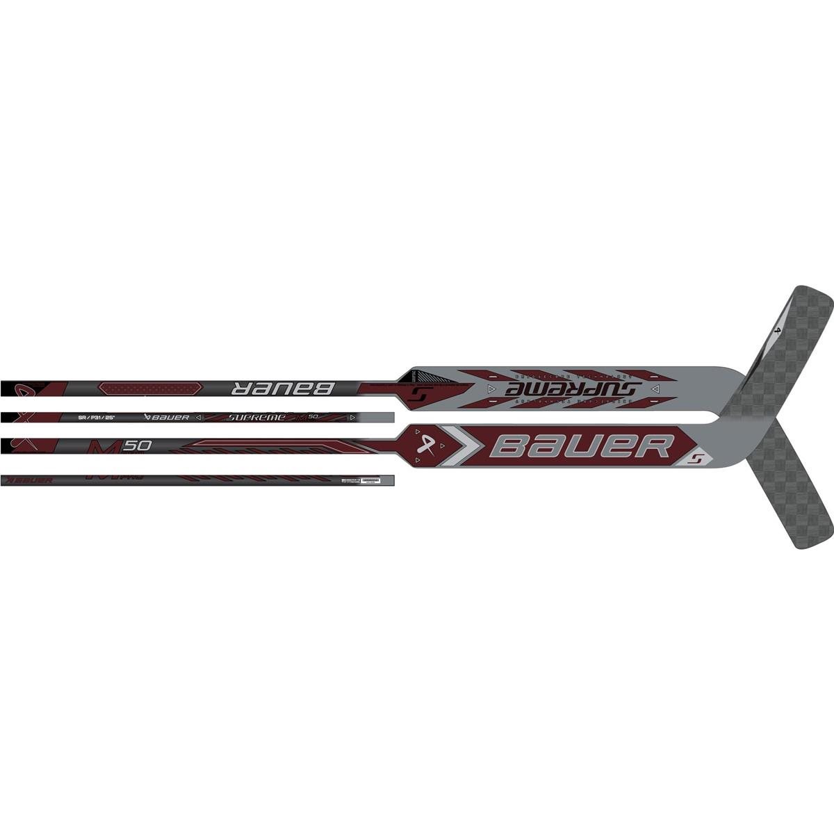 Bauer Goalie Stick M50 Pro Sr Maroon - Hockey Store