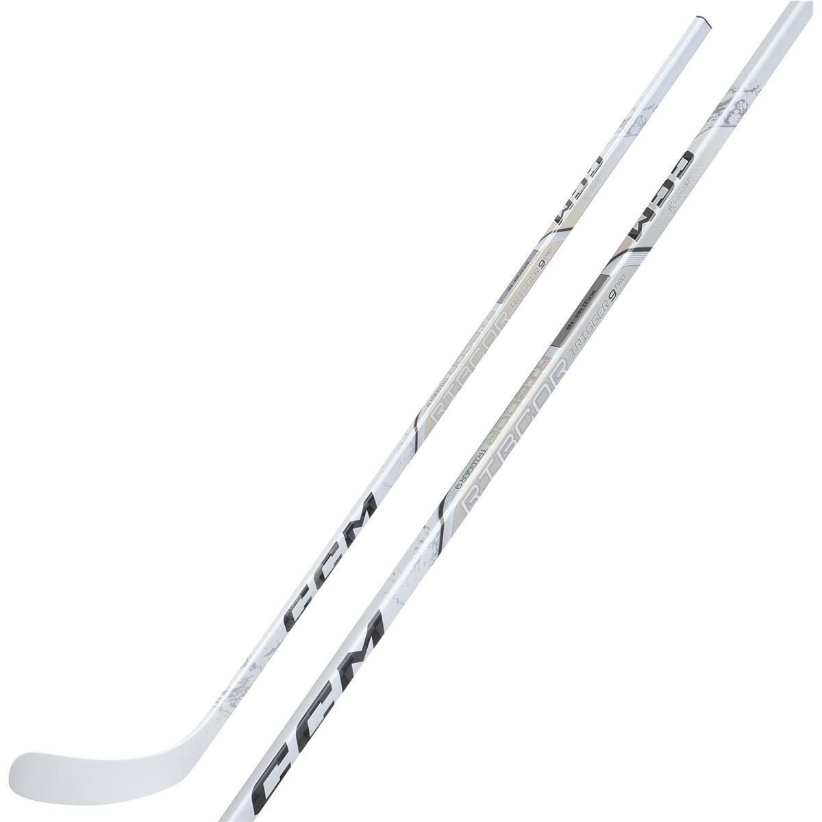 CCM Hockeyklubba Ribcor Trigger 9 Pro Jr White - Hockey Store