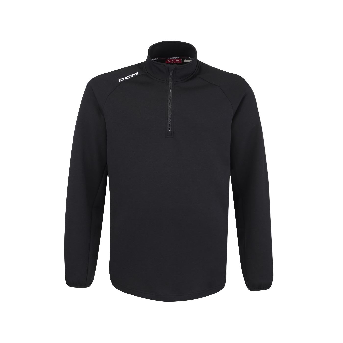 CCM Locker Room 1/4 ZIP JR BLACK - Hockey Store