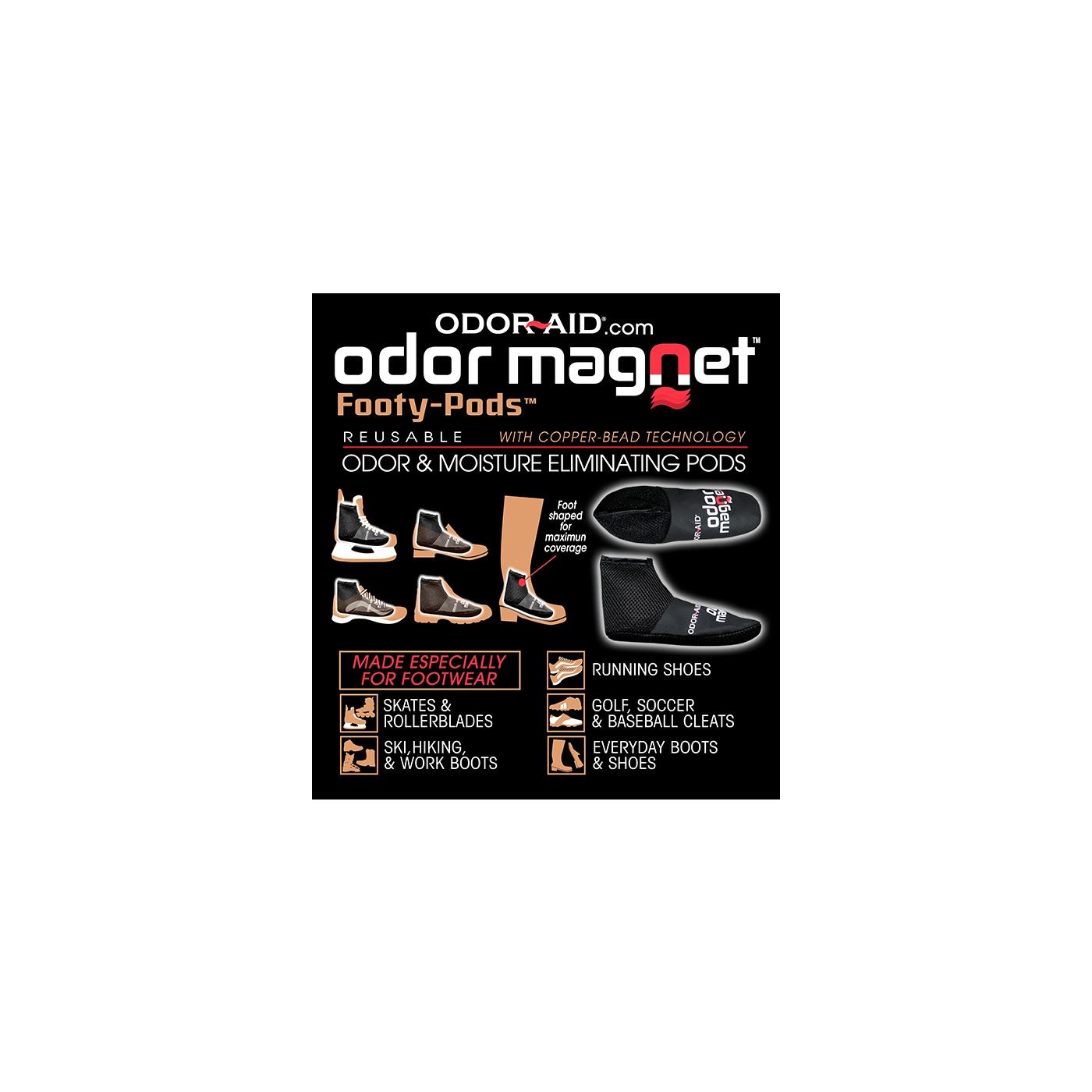 ODOR-AID Magnet Footy-Pods - Hockey Store
