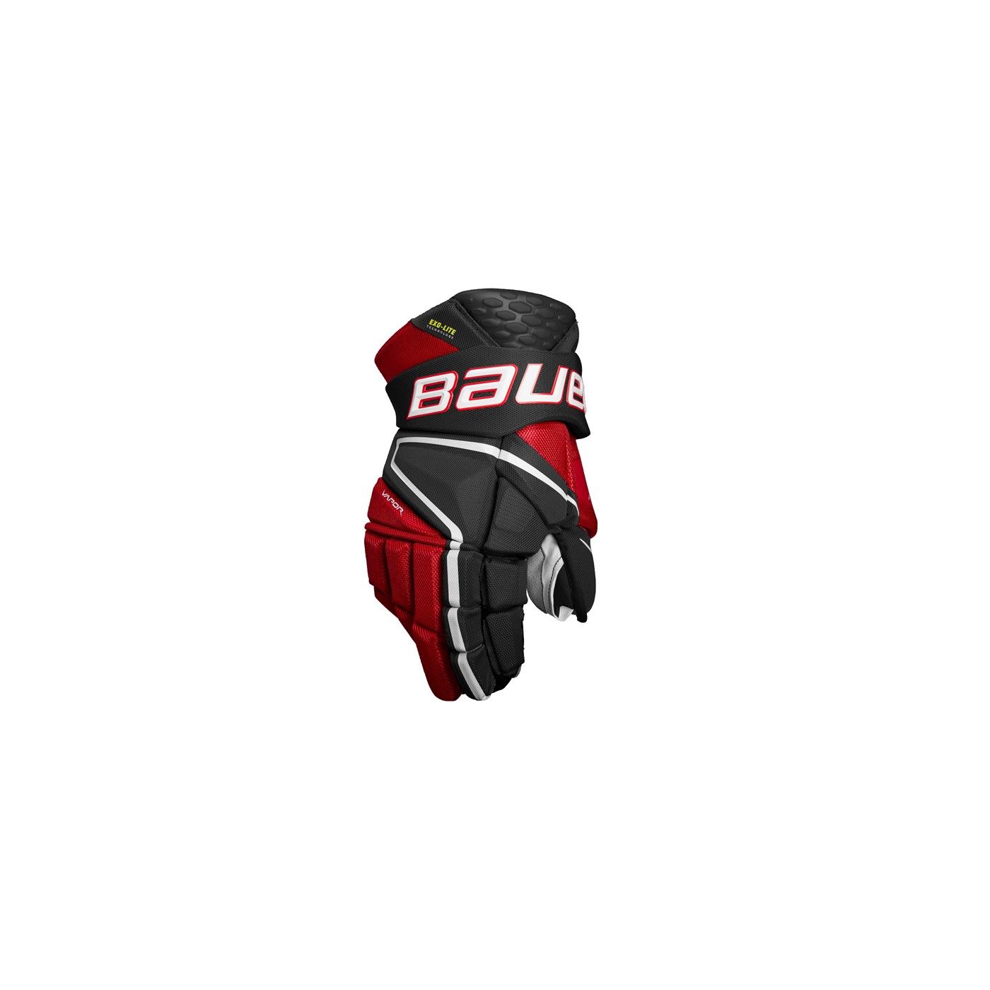 Bauer Gloves Vapor Hyperlite SR Black/Red - Hockey Store