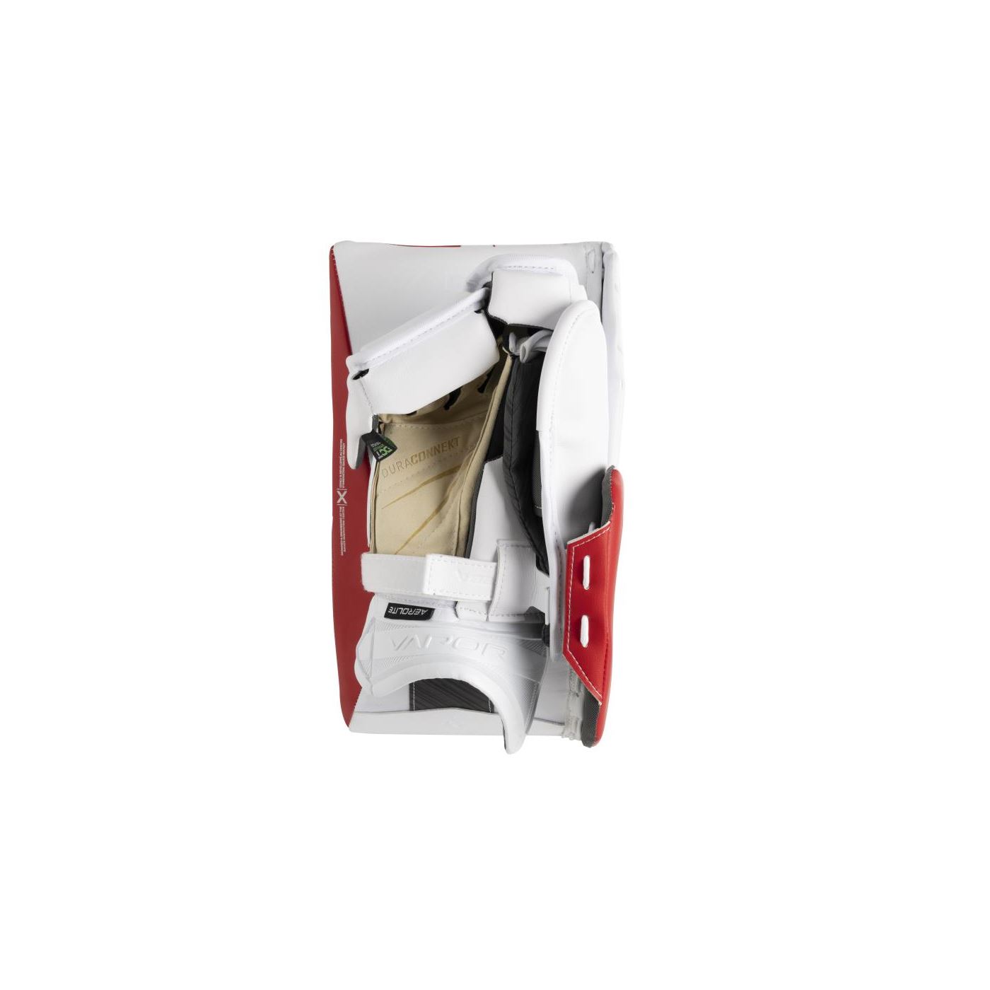 Bauer Blocker Vapor Hyperlite2 Sr White/Red - Hockey Store