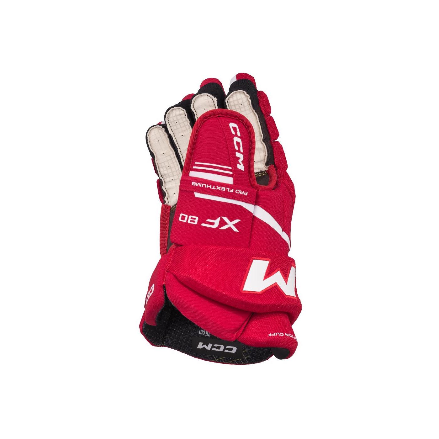 CCM Hockeyhandskar Tacks XF 80 Jr Red/White - Hockey Store