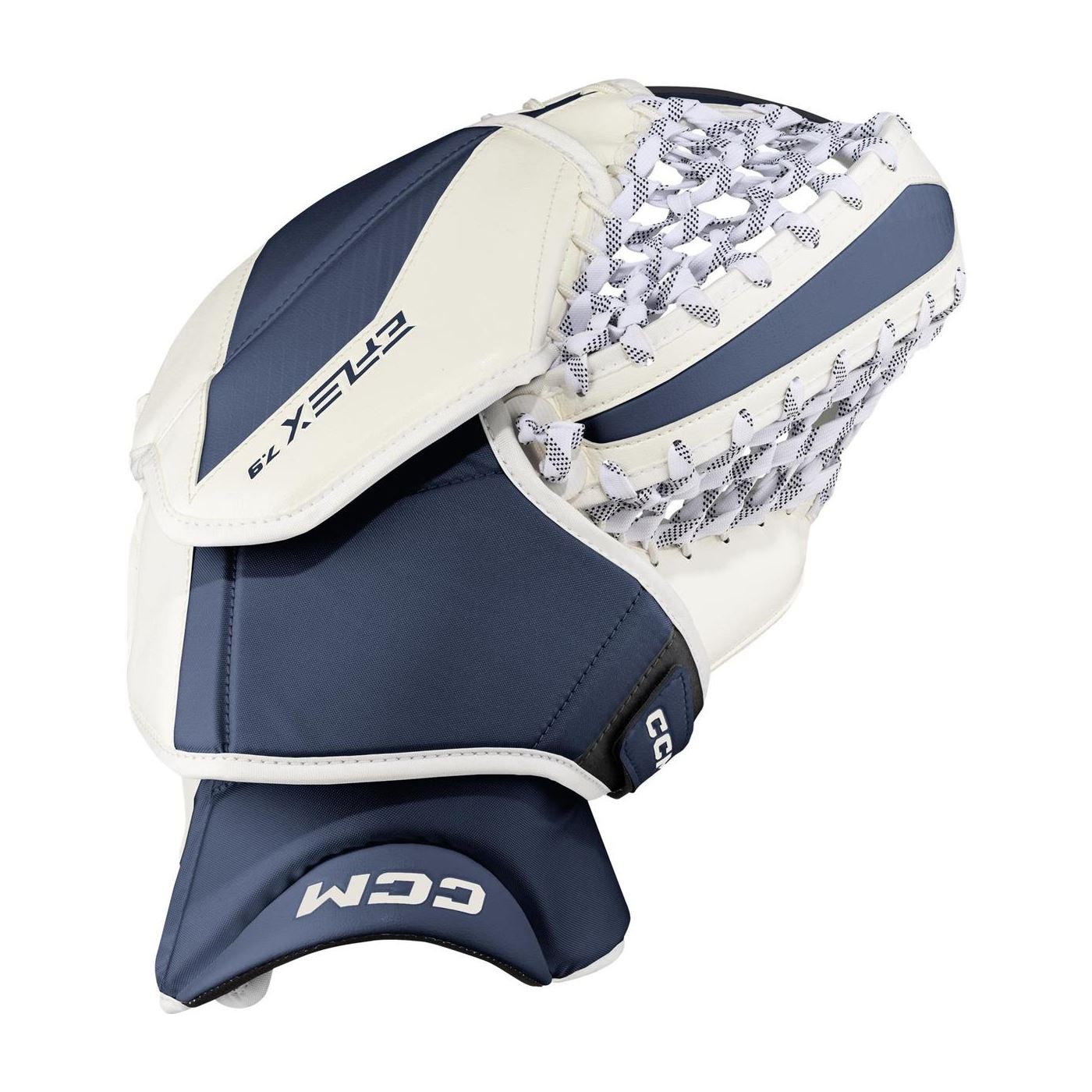 CCM Plock EFLEX 7.9 Sr White/Navy - Hockeytown