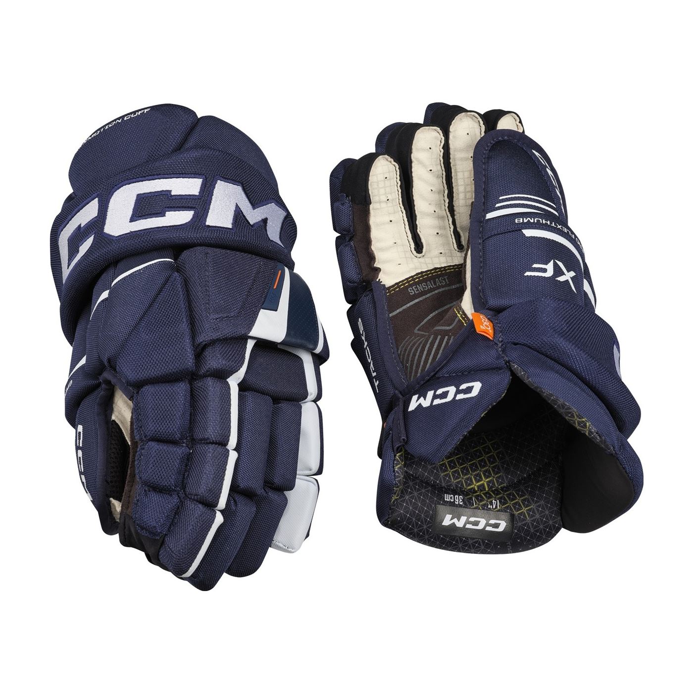 CCM Glove Tacks XF Sr Navy/White - Hockey Store