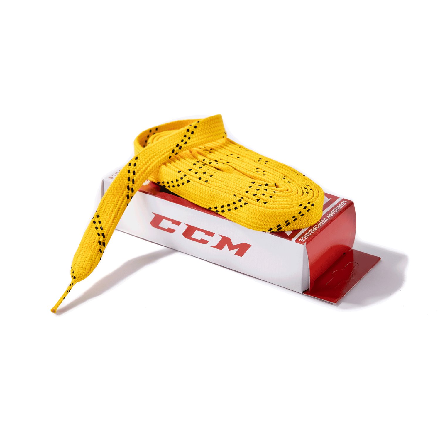 CCM Skate Laces Proline Unwaxed Yellow - Hockey Store