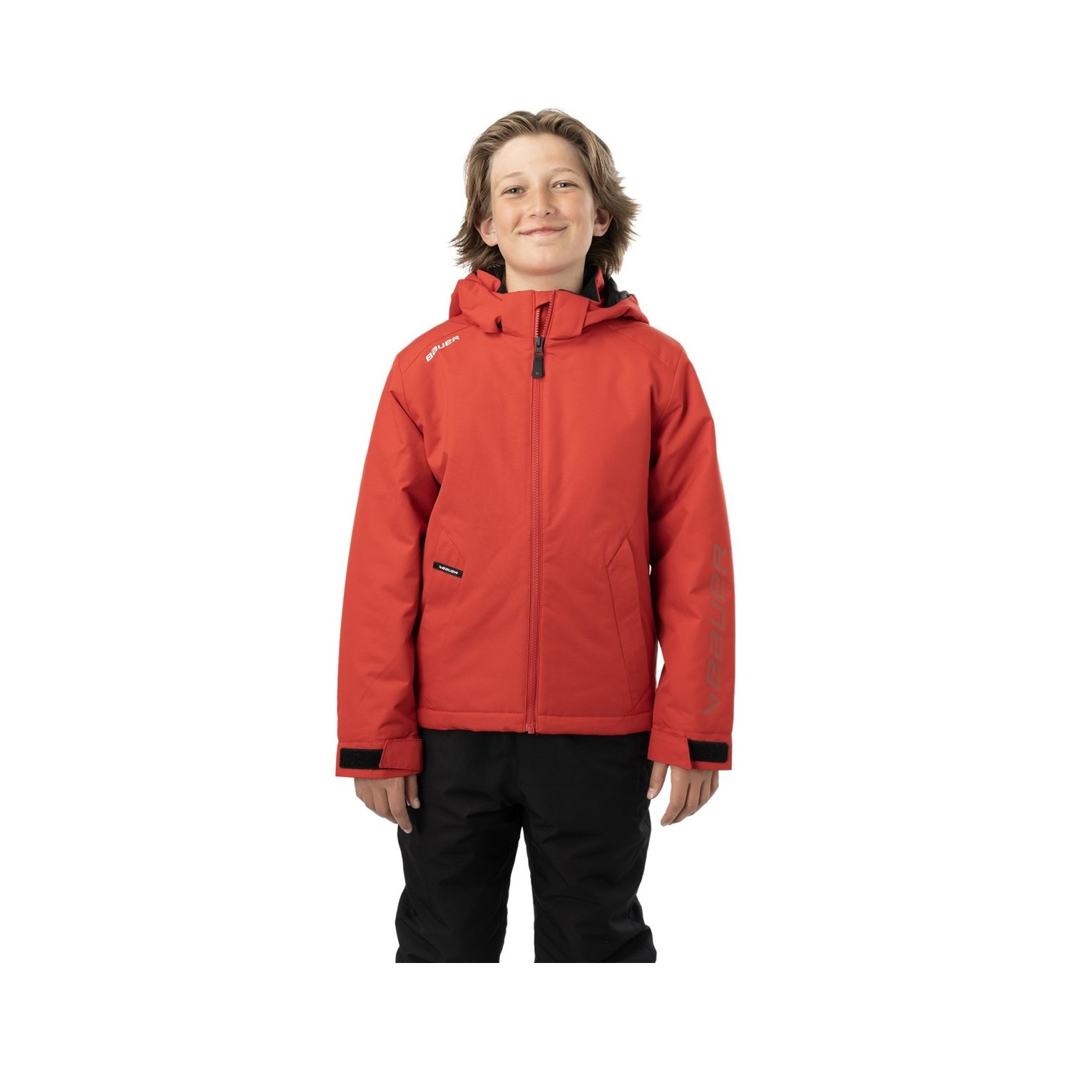 Bauer Jacket Team Heavyweight Yth Red - Hockey Store