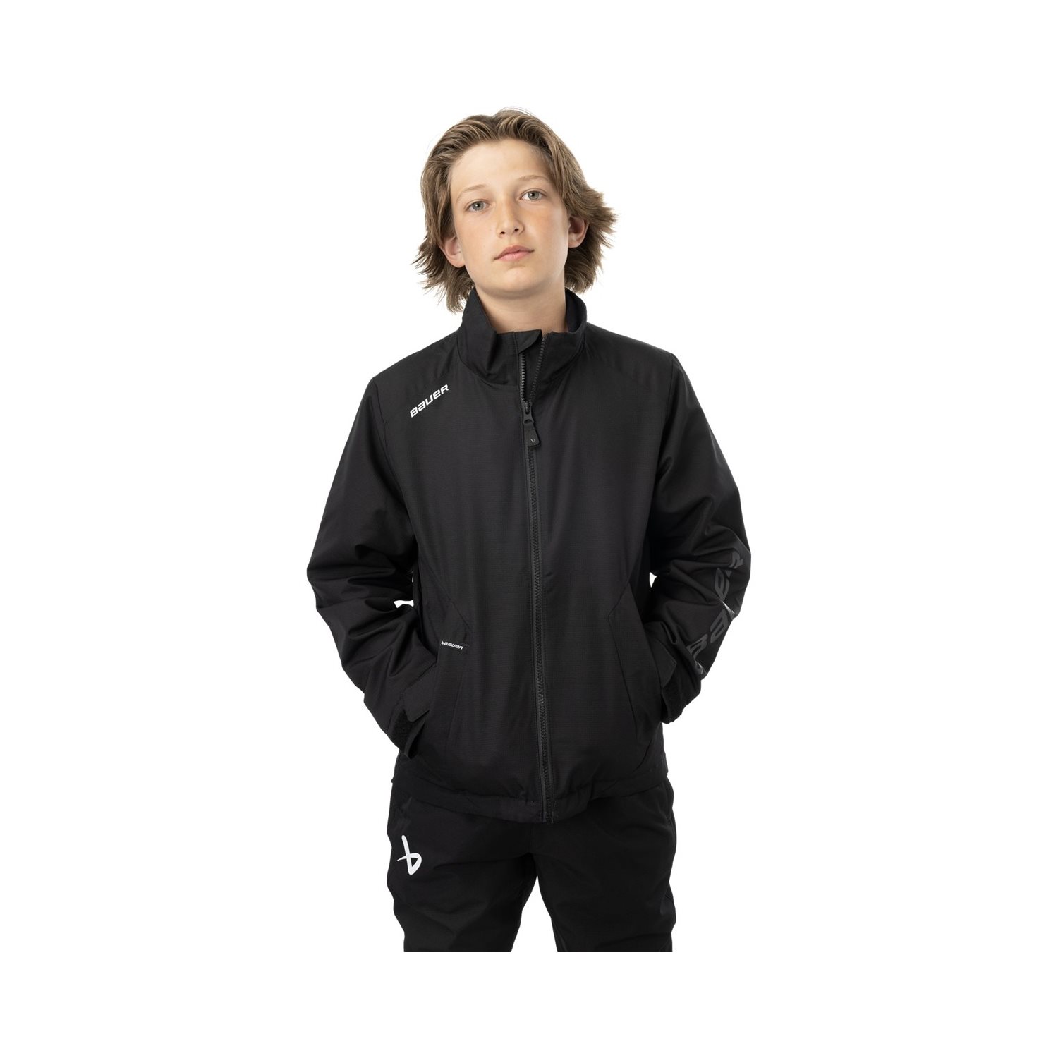 Bauer Jacket Team Lightweight Yth Black - Hockey Store