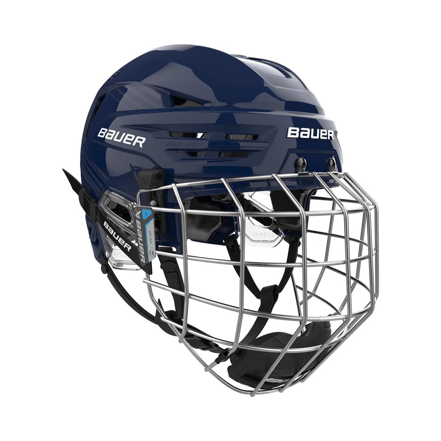 Bauer Hockeyhjälm Re-Akt 90 Combo Navy - Hockey Store