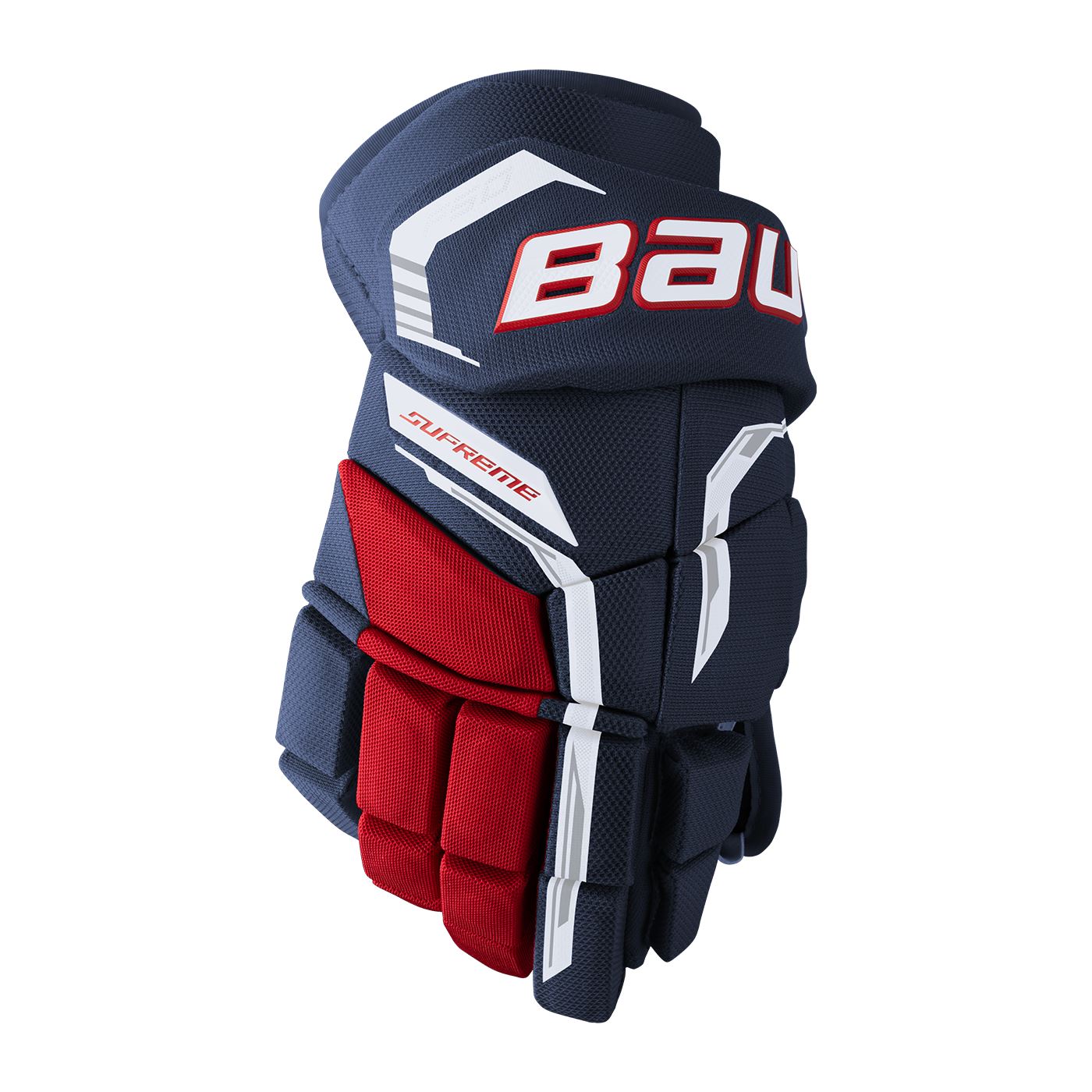 Bauer Hockeyhandskar Supreme F50 Pro Sr Navy/Red/White - Hockey Store