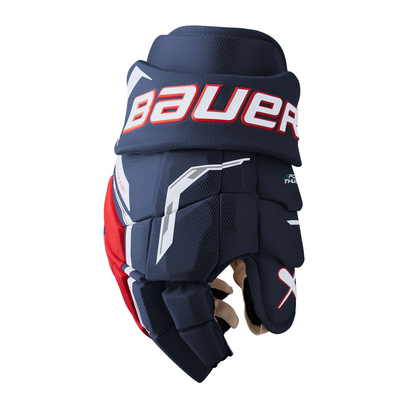 Bauer Hockeyhandskar Supreme F50 Pro Sr Navy/Red/White - Hockey Store