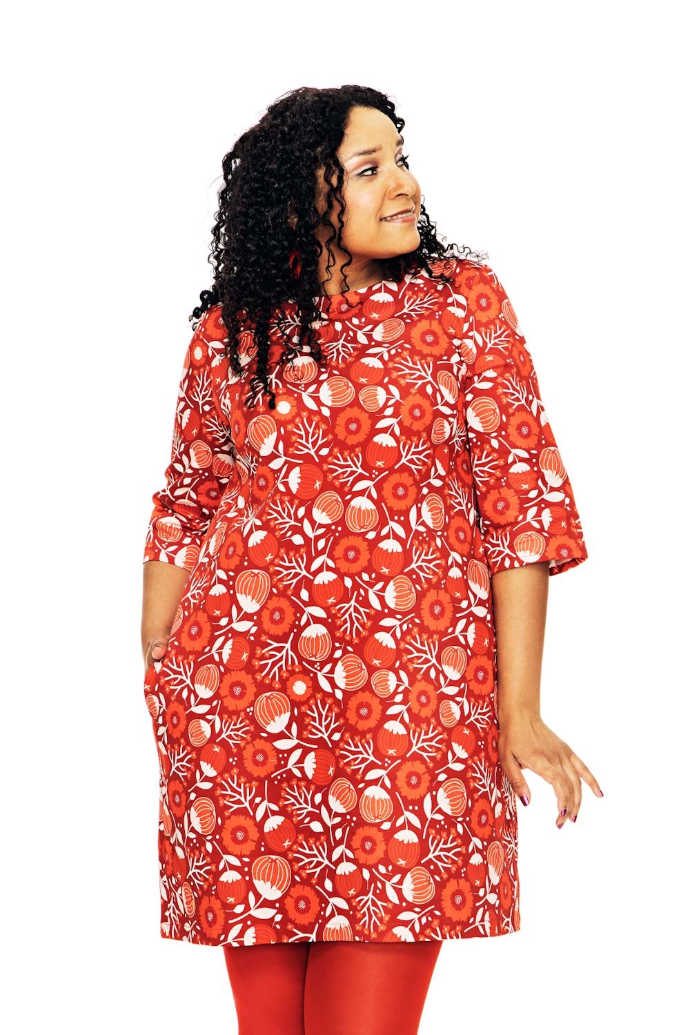 Cissi och Selma - Olivia dress Hassel röd