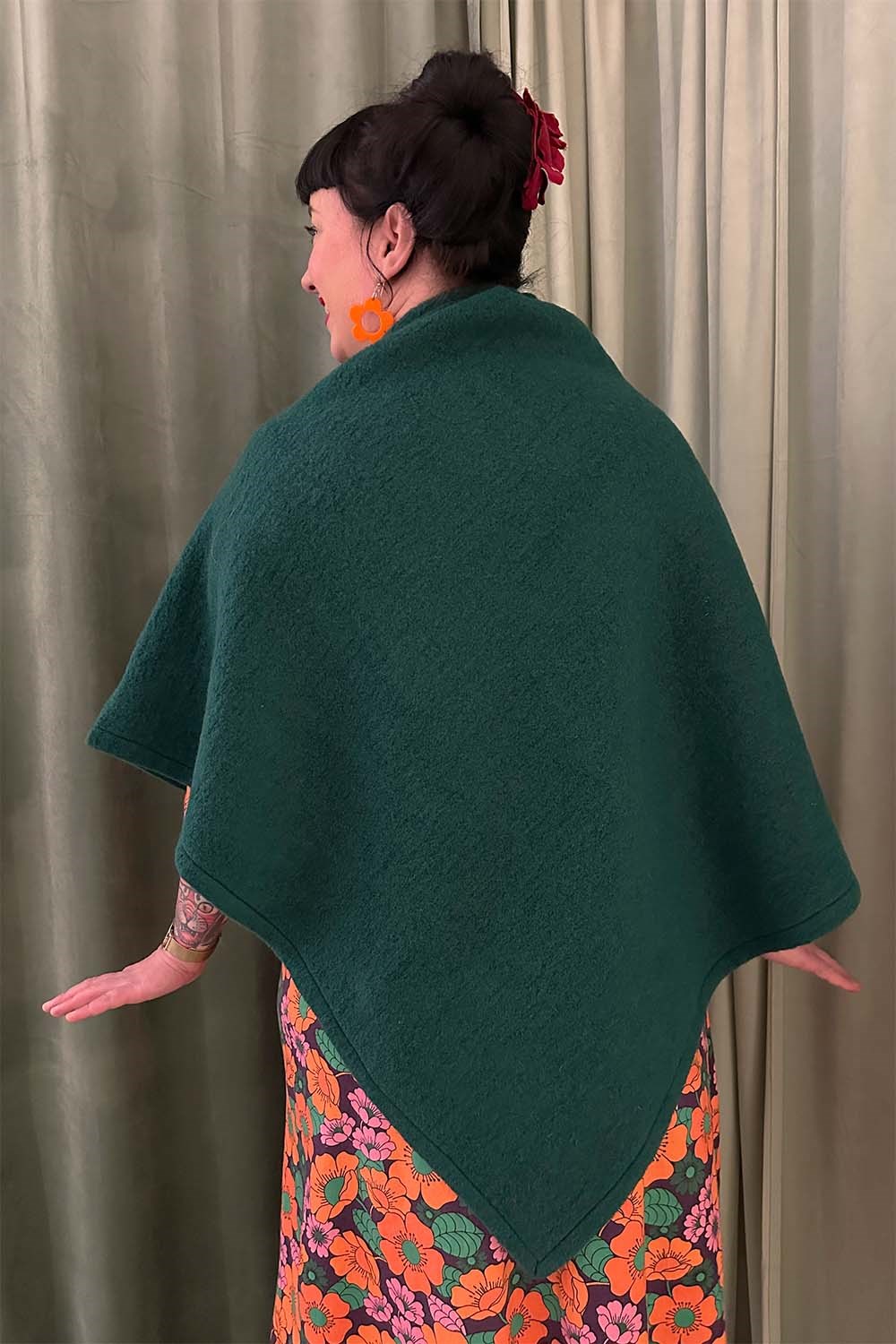 Cissi och Selma - Orkan Lia Poncho grön