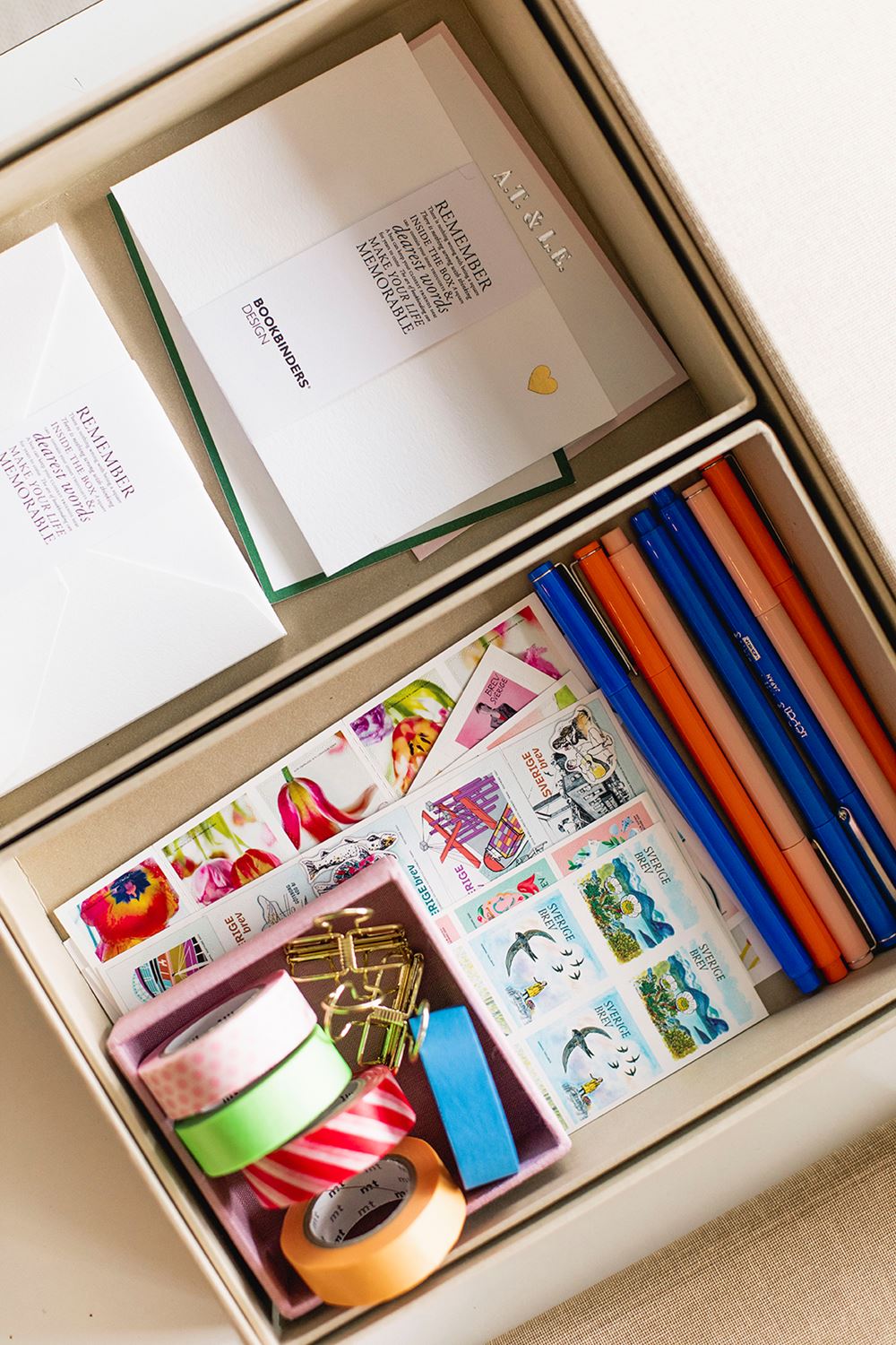 Bookbinders Design - Cardboard Box, Pebble Grey