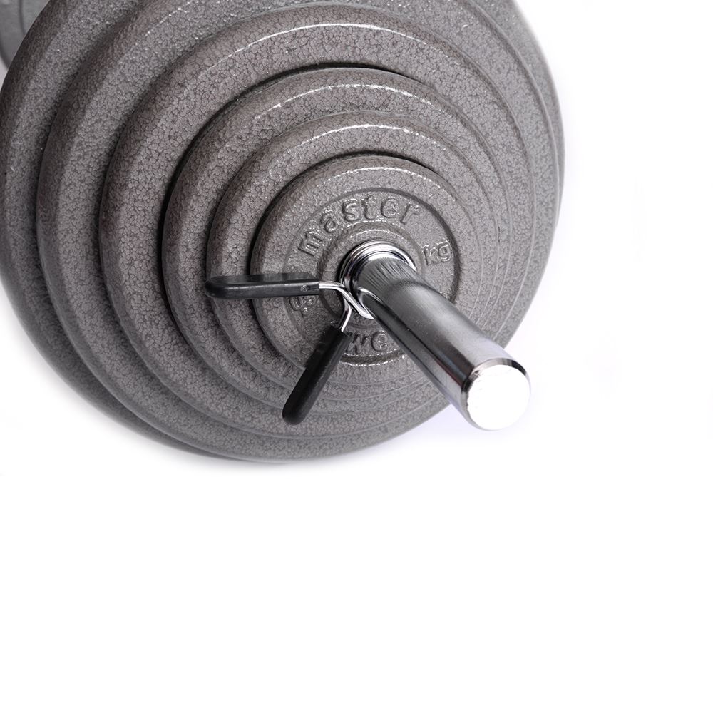 Master Fitness Skivstångsset 25 mm järn - 73 kg, Skivstångsset järn ...