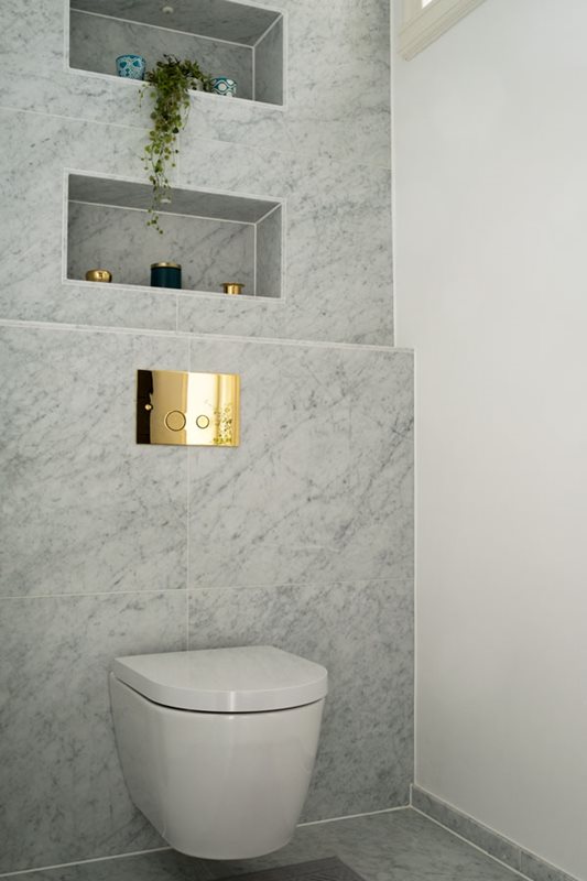 Marmor Arredo Bianco Carrara C Honed 60x60 cm - Gulv og Fliseeksperten