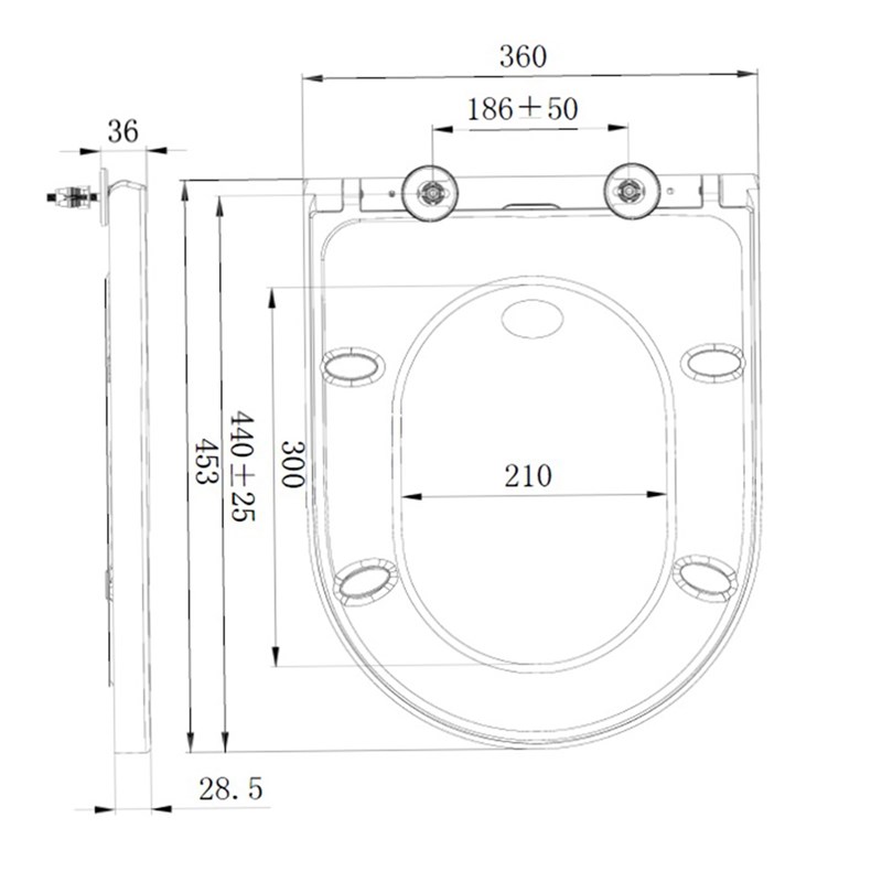 Toalettsits Alterna Opus Maxi Mjukstängande Hårdists Vit - Design24.se