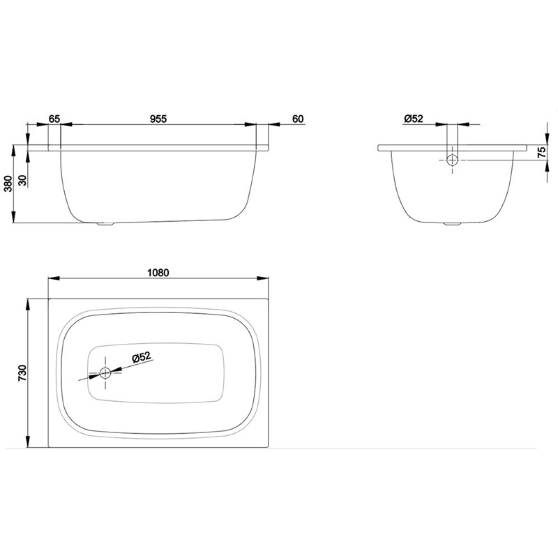 Inbyggnadsbadkar Bette LaBette Vit - Design24.se