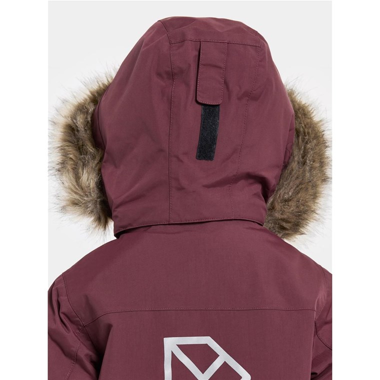 Köp Didriksons Bjärven Kids Parka 4 Anemon Red - OutdoorExperten