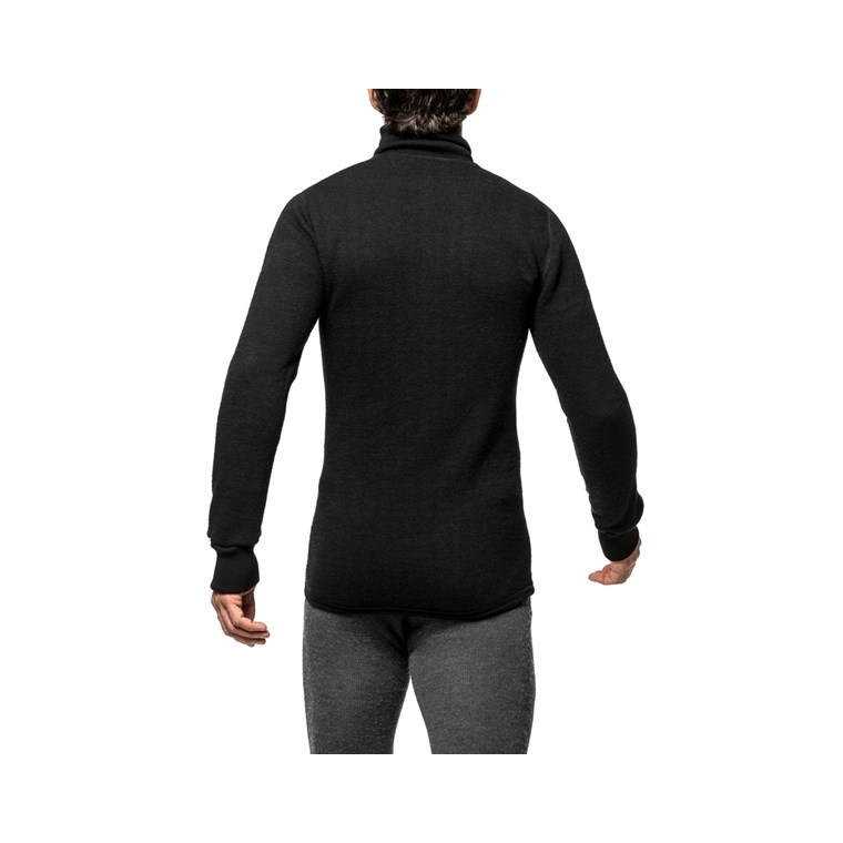Köp Woolpower Zip Turtleneck 400 Black - Climbing247