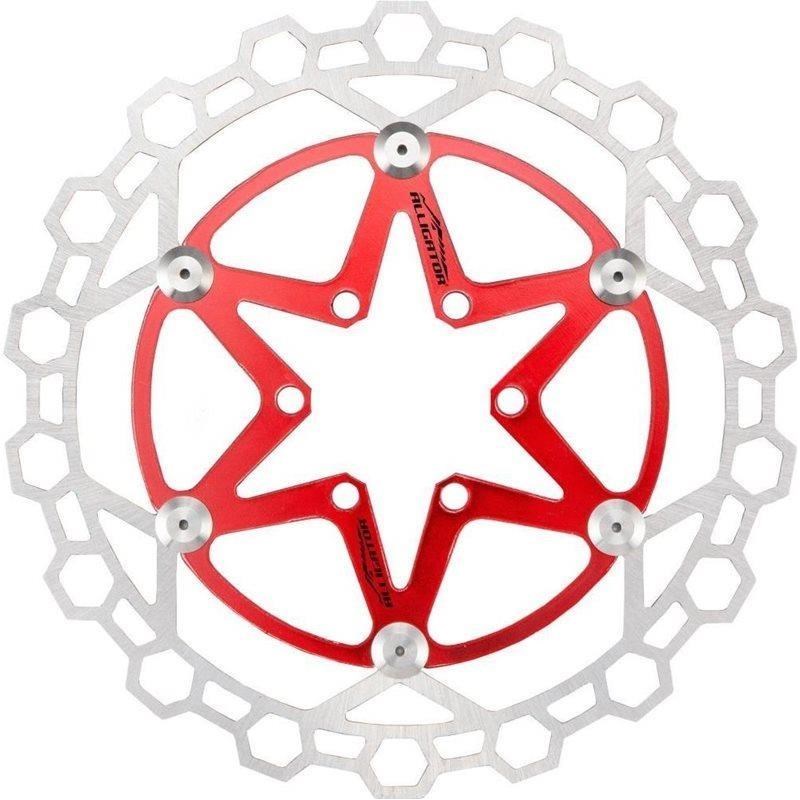 Köp Alligator Diamond 2P Floating Disc Brake Rotor Röd på Biketown.se ...