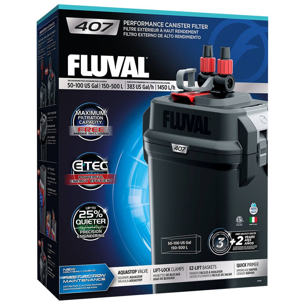 Fluval 407 Ytterfilter CyberZoo Fluval 407 Ytterfilter CyberZoo