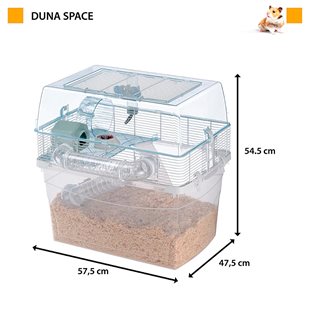 Duna Fun Hamsterbur - 55x47x37,5 cm | - CyberZoo
