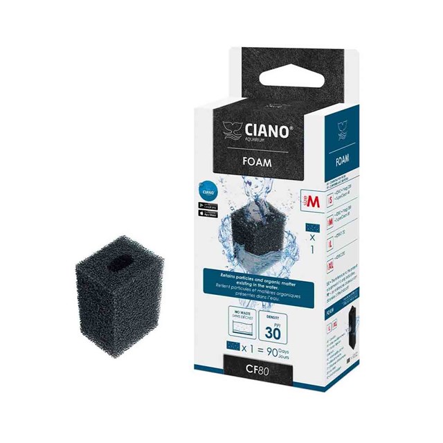 Ciano Foam Svart Filtermatta Medium | - CyberZoo