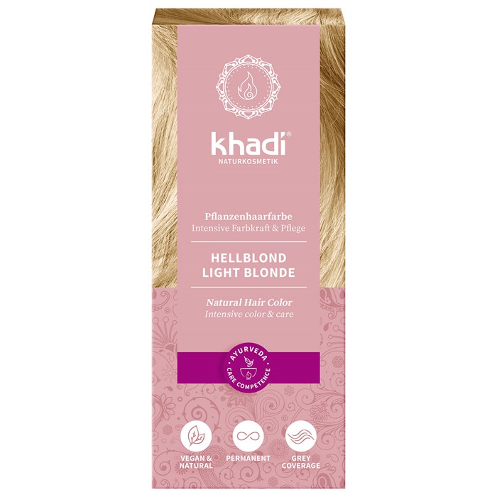Khadi Naturlig Örthårfärg - Ljusblond, 100 g - Jordklok.se