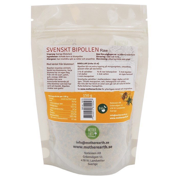 Mother Earth Svenskt Bipollen, 150 g - Jordklok.se