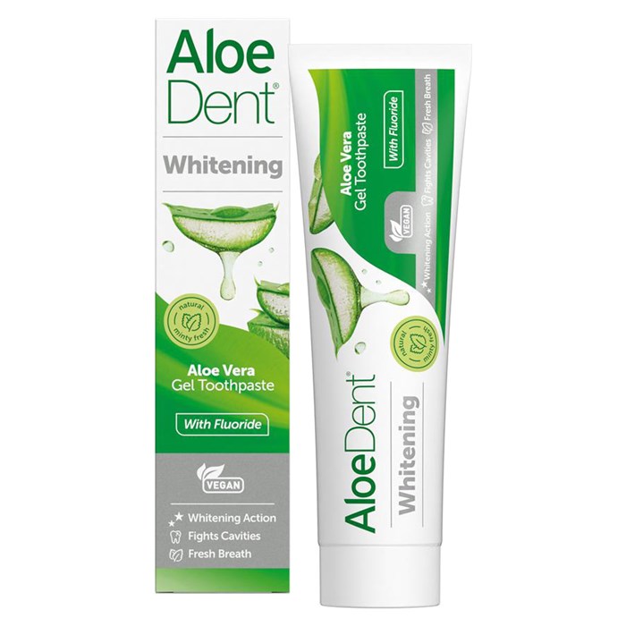 AloeDent Aloe Vera Whitening Fluoride Gel Toothpaste, 100 ml - AloeDent ...