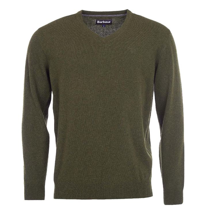 Barbour Essential Pullover Wolle V-Neck Herr