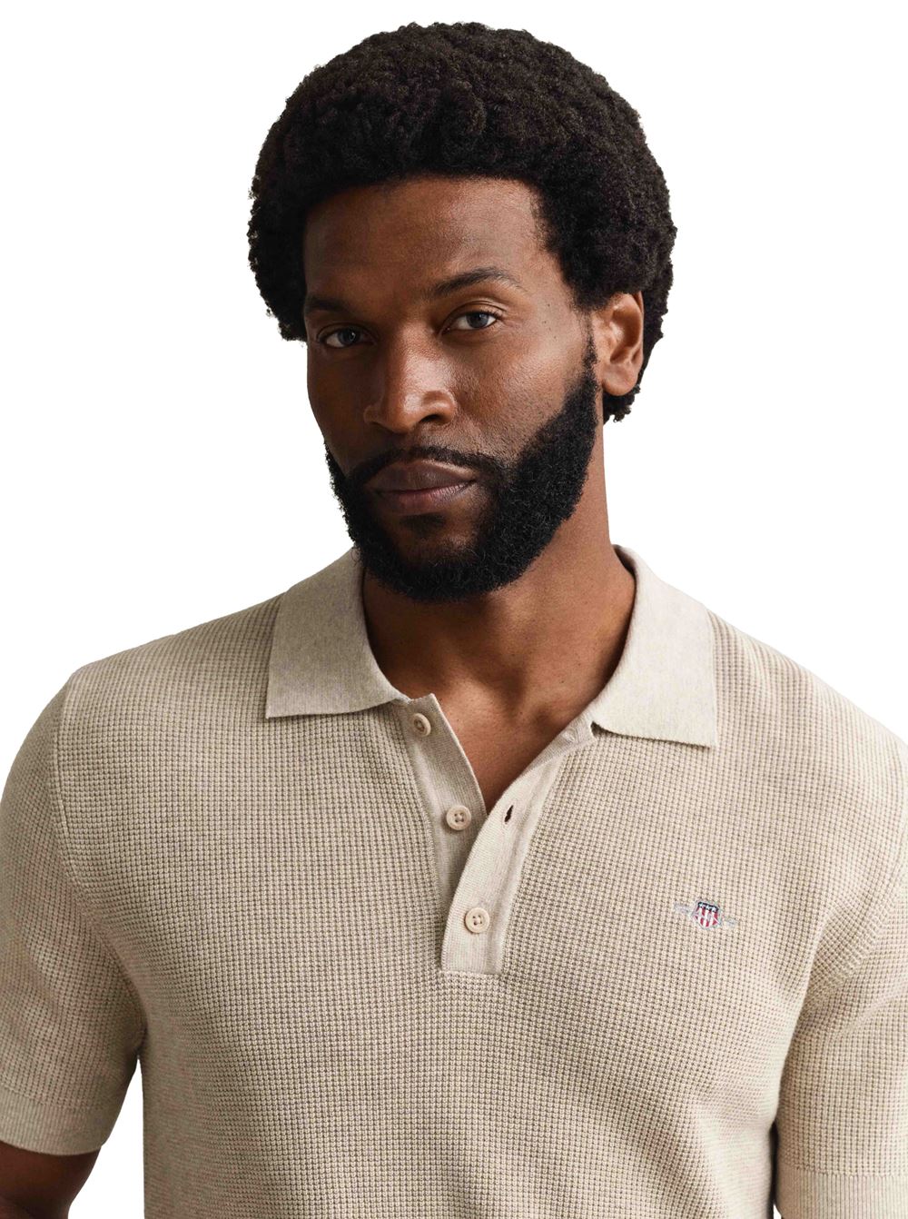 GANT MICRO TEXTURED COTTON SS POLO HERR
