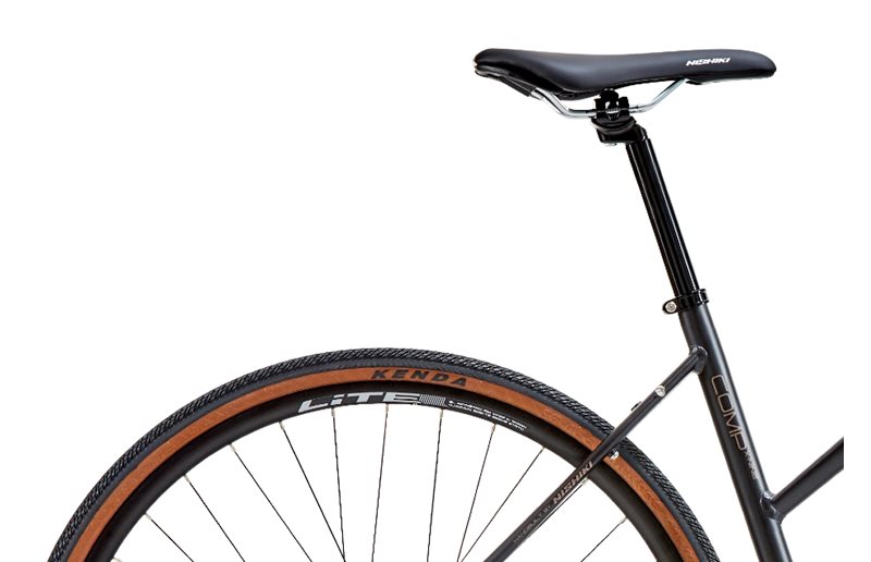 Nishiki Hybridcykel Comp Nine Dam Korpsvart M. Svart | Cykloteket.se