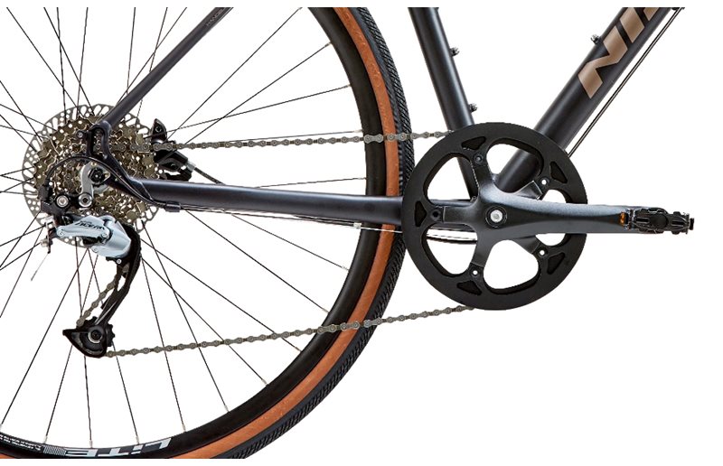 Nishiki Hybridcykel Comp Nine Dam Korpsvart M. Svart | Cykloteket.se