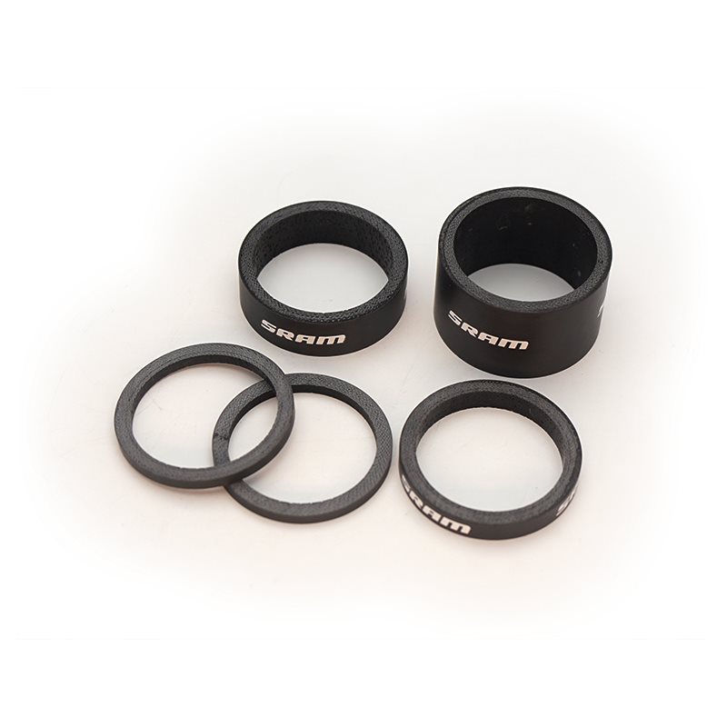 SRAM Spacer set 2.5/5/10/20mm Gloss White Logo | Cykloteket