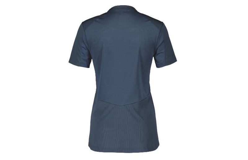 Scott Cykeltröja Dam Trail Flow Zip SS Metal Blue/Dark Blue | Cykloteket.se