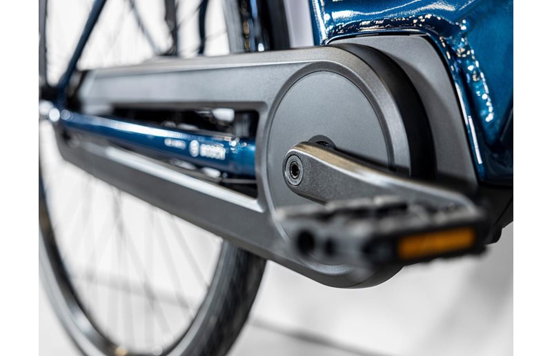 Trek Elcykel Dam District+ 2 Lowstep 300wh Mulsanne Blue | Cykloteket.se