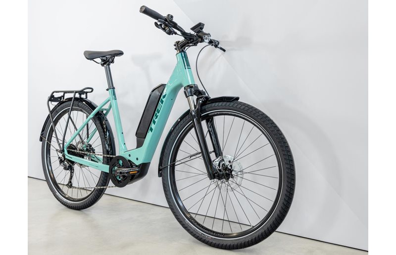 Trek Elcykel Dam Allant+ 5 Lowstep 725wh Blue Sage | Cykloteket.se ...