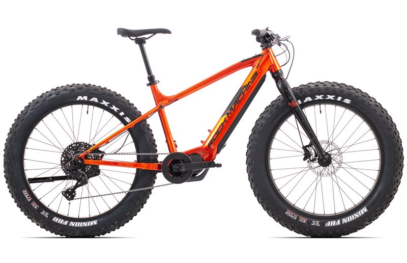 El-Fatbike Rock Machine Vyory E70-26 Orange/Sølv