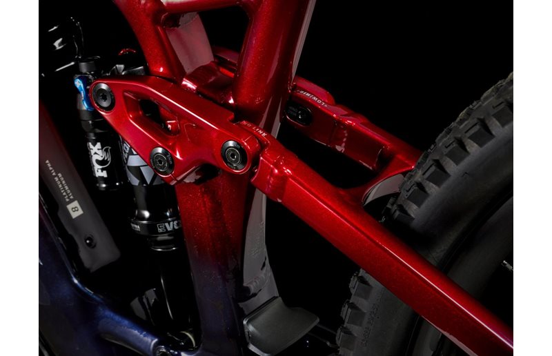 Trek El MTB Fuel Exe 8 Gx Axs T-type Rage Red To Deep Dark Blue Fade ...