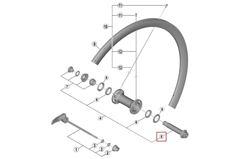 Shimano Hub Axle Unit | Cykloteket.se