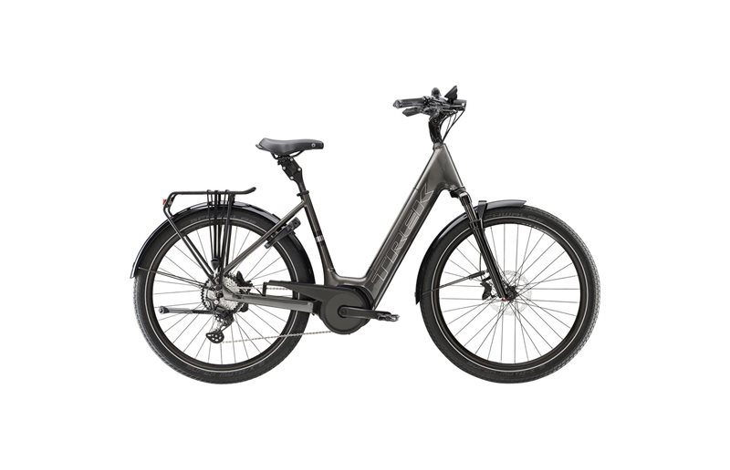 Trek Elcykel Dam Verve+ 5 Lowstep 400 WH Mercury | Cykloteket.se
