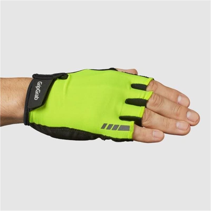 Cykelhandsker GripGrab ProRIDE RC Max Padded Short Finger Yellow Hi-Vis