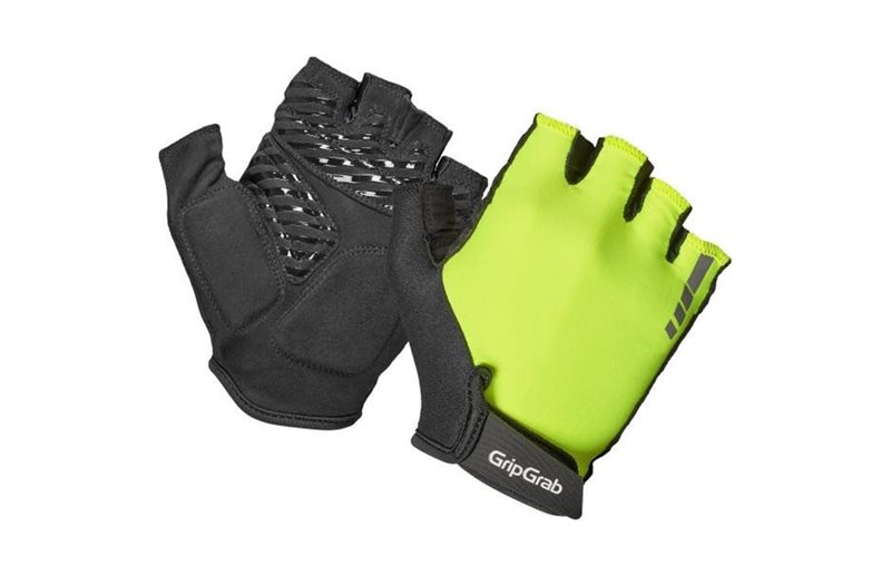 Cykelhandsker GripGrab W's ProRIDE RC Max Padded Short Finger Yellow Hi-Vis